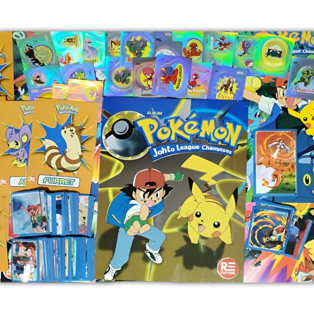 Pokémon Johto: Álbum Completo A Pegar - Álbum Físico